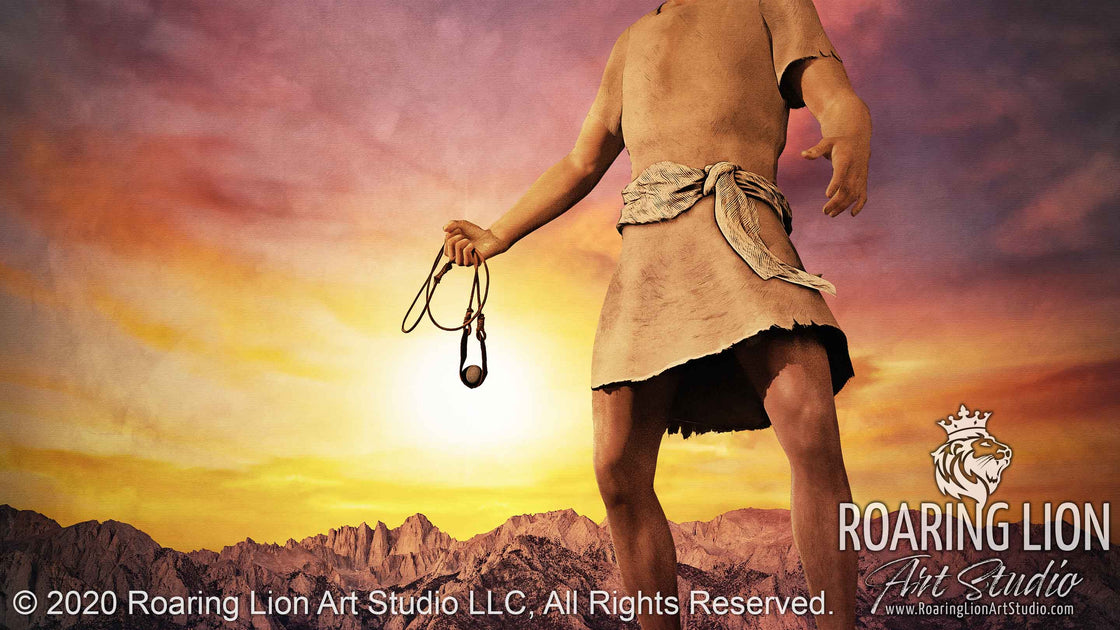 David & Goliath – Roaring Lion Art Studio LLC