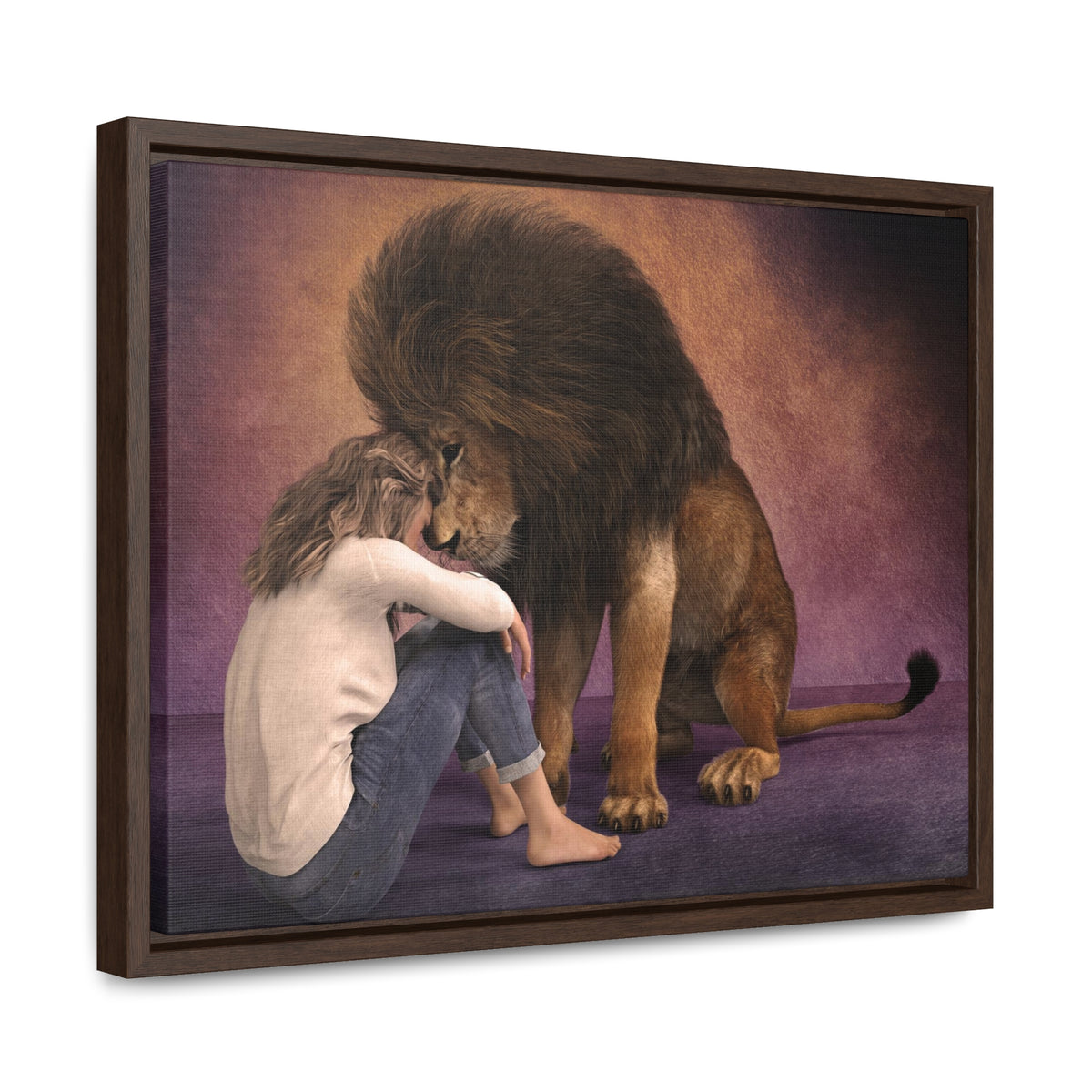 “Comfort” Gallery Canvas Wraps with Floating Frames – Roaring Lion Art ...