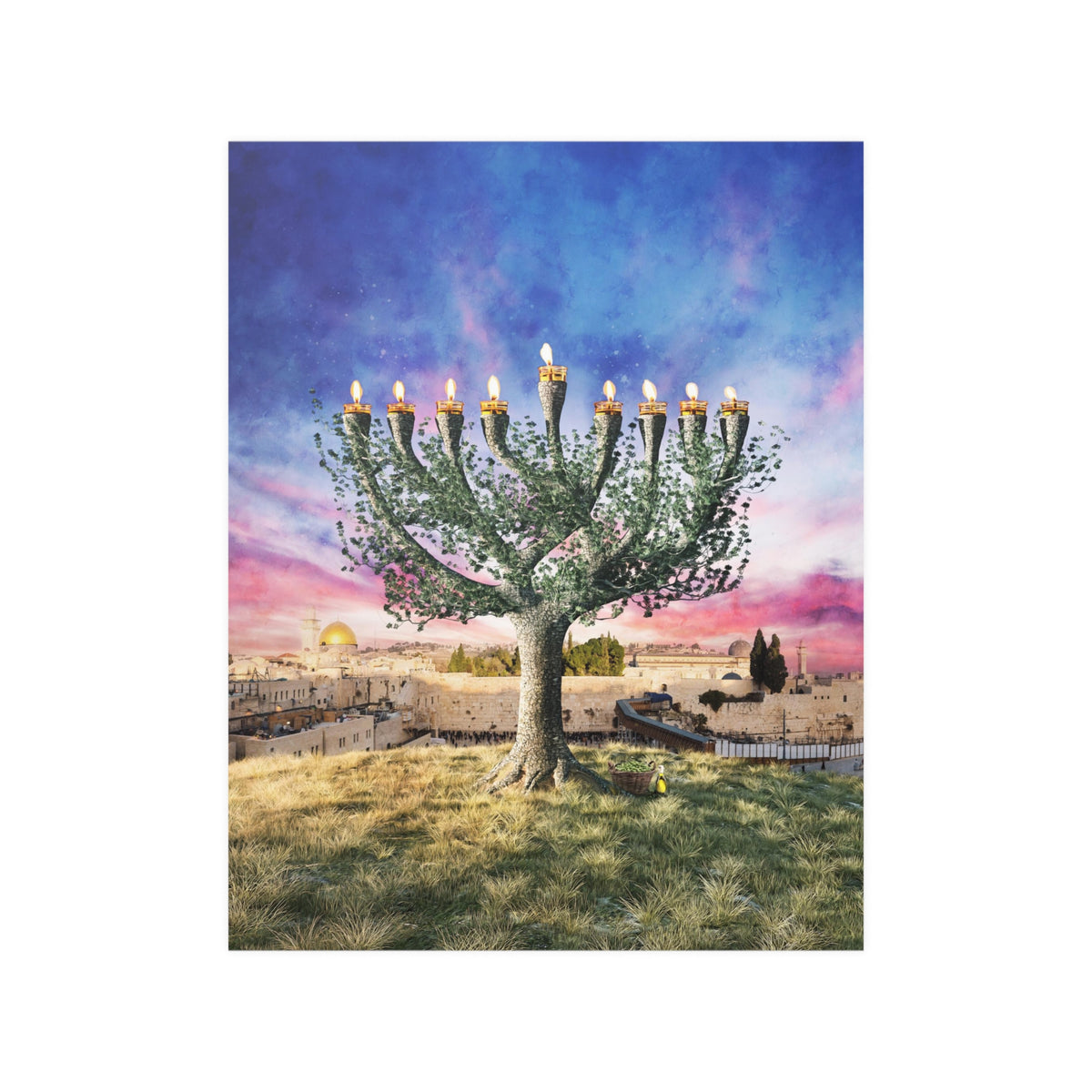 “Hanukkiah” Fine Prints – Roaring Lion Art Studio LLC